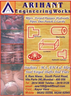 parle w mumbai mfgrs forged flanges hydraulic pipes die punch cavity ...